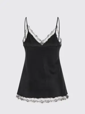 Ermanno Scervino V-neck Silk Top With Lace Inserts