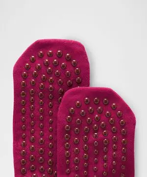 Lululemon Find Your Balance Grip Socks - Raspberry Rave