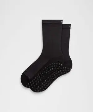Lululemon Find Your Balance Grip Crew Socks - Black