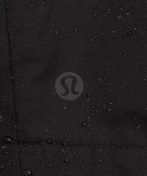 Lululemon Water-resistant Cropped Hooded Jacket - Black/graphite Grey