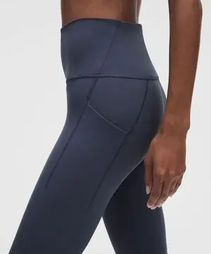 Lululemon Wunder Train High-rise Tight With Pockets 28 - Dusty Diamond