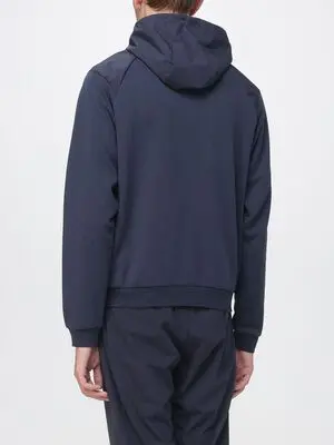 Herno Technical Fabric Hooded Windbreaker Jacket With Zip Closure