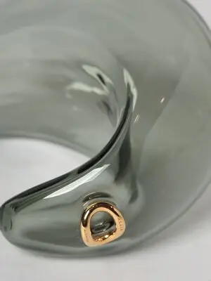 Alaïa Bubble Rigid Bracelet In Mouth-blown Glass With Engraved Logo