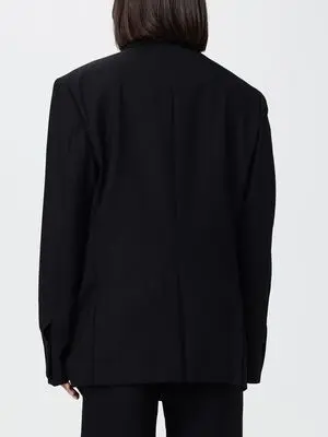 Phoebe Philo Oversized Single-breasted Blazer In Pure Wool With One-button Closure