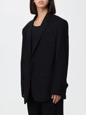 Phoebe Philo Oversized Single-breasted Blazer In Pure Wool With One-button Closure