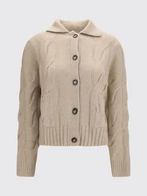 ALLUDE Cashmere And Silk Cardigan With Classic Collar And Button Closure - Olive