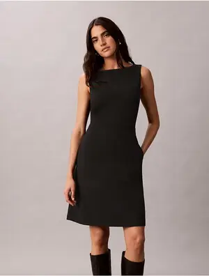 Calvin Klein Stretch Flared Sleeveless Dress