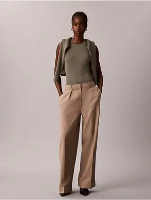 Calvin Klein Rib Crewneck Tank Top