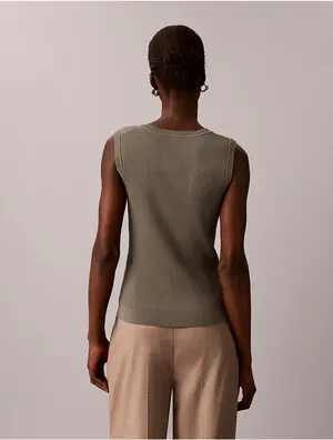 Calvin Klein Rib Crewneck Tank Top