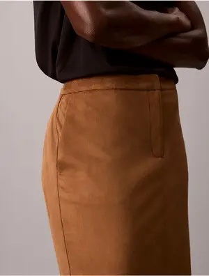 Calvin Klein Soft Sueded Mini Skirt