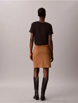 Calvin Klein Soft Sueded Mini Skirt