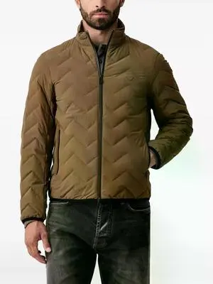 Emporio Armani Chevron-quilted Jacket - Brown