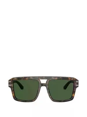 Dolce & Gabbana Tortoiseshell-effect Geometric-frame Sunglasses - Brown