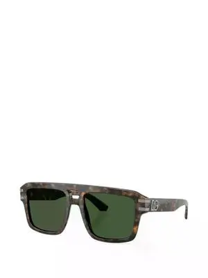 Dolce & Gabbana Tortoiseshell-effect Geometric-frame Sunglasses