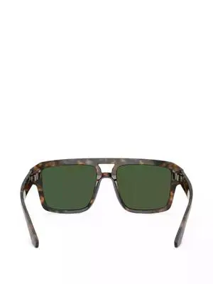 Dolce & Gabbana Tortoiseshell-effect Geometric-frame Sunglasses