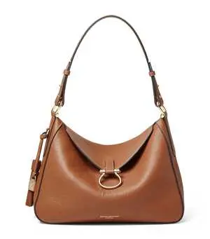 ASPINAL OF LONDON Grained Leather Ella Shoulder Bag