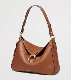 ASPINAL OF LONDON Grained Leather Ella Shoulder Bag