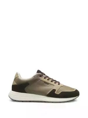 BOSS Panelled Leather Sneakers