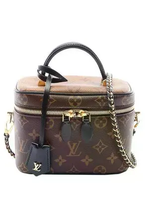 LOUIS VUITTON 2021-2026 Monogram Reverse Vanity Pm Satchel - Brown