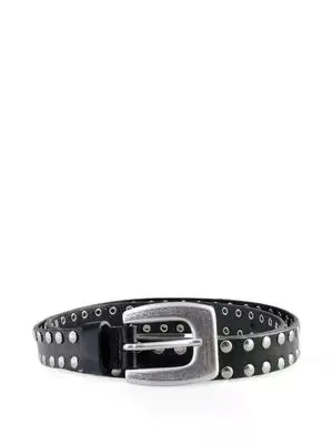 MOLEBO Studded Leather Belt - Black
