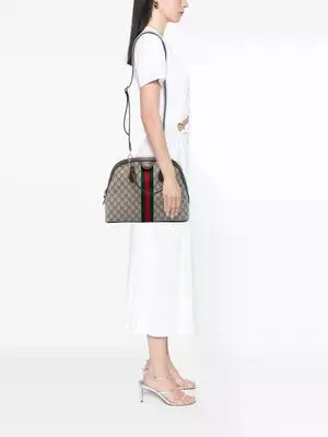 Gucci 2016-2026 Medium Gg Supreme Ophidia Web Satchel