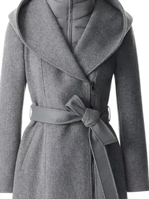 Mackage Shia-slb 2-in-1 Hooded Belted Coat