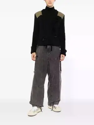 Mihara Yasuhiro Cotton Satin Cargo Pants