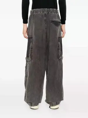 Mihara Yasuhiro Cotton Satin Cargo Pants