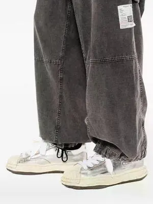 Mihara Yasuhiro Cotton Satin Cargo Pants