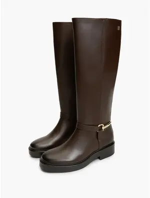 Tommy Hilfiger Leather Riding Boot
