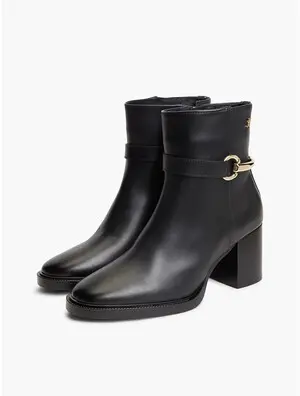 Tommy Hilfiger Leather Ankle Riding Boot