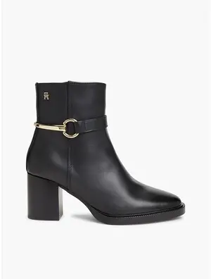 Tommy Hilfiger Leather Ankle Riding Boot