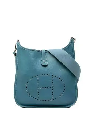 Hermès 2007 Clemence Evelyne I 29 Crossbody Bag - Blue