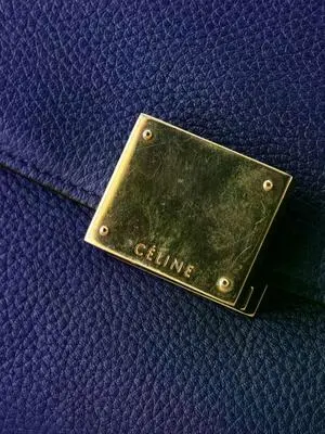 Celine Trapeze Bag Leather Small Satchel