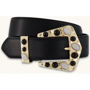 THE NOLI SHOP Melrose Embellished Belt - Black