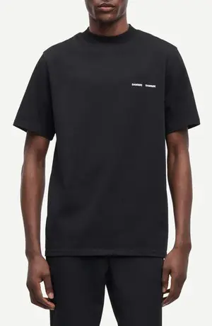 Samsøe Samsøe Norsbro Organic Cotton Graphic T-shirt - Black