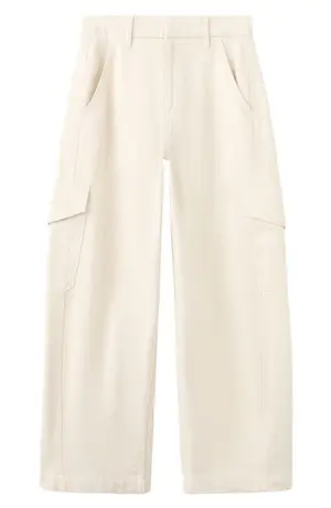 MANGO Mid Rise Balloon Cargo Jeans