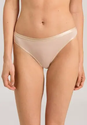 Hanro Cotton Sensation Cotton Thong - Beige