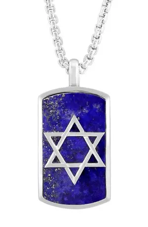 EFFY Lapis Lazuli Star Pendant In Sterling Silver - Blue