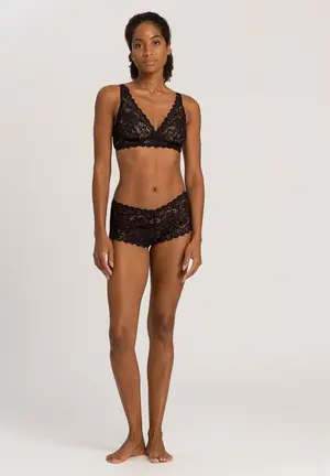 Hanro Luxury Moments Lace Boyleg - Black