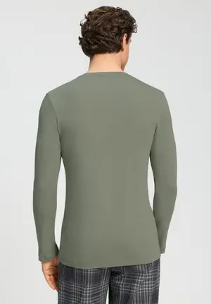 Hanro Cozy Comfort Cotton Henley Shirt
