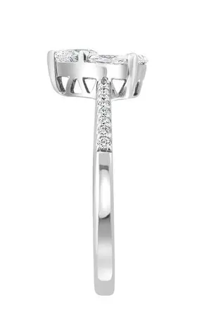EFFY 14k White Gold Eternal Teardrop Diamond Ring