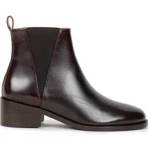 BOBBIES Camden Flat Ankle Boots Cabernet