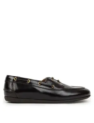 BOBBIES Betsy Boat Shoes - Espresso