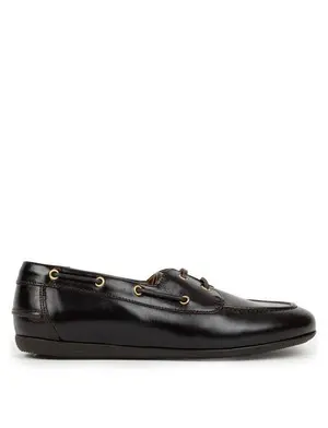 BOBBIES Betsy Boat Shoes - Espresso