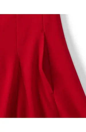 LANDS' END Starfish Scoop Neck Sleeveless Mini Dress - Compass Red