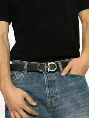 FERRAGAMO Gancini Reversible Leather Belt