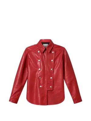 MARANT Valdy Snap-button Leather Shirt