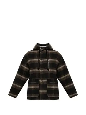MARANT Kiril Hooded Checked Jacket