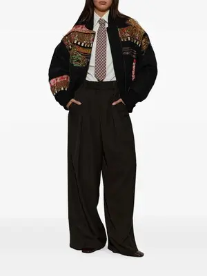 Dries Van Noten Podium 4066 W. W. Pants Brn